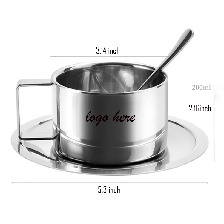 Stainless Steel Coffee Cup Set