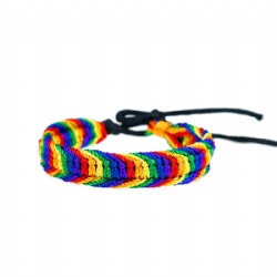Rainbow LGBT Pride Woven Bracelet